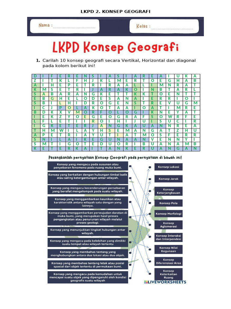 LKPD 2 Konsep Geografi Result | PDF