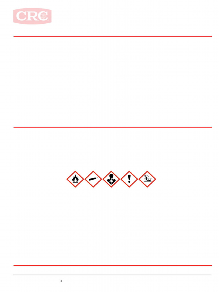 MSDS - CRC Cleaner - IND - 2020 | PDF