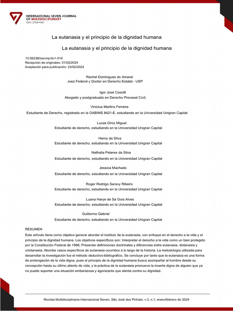 Isevmjv3n1 016 BR | PDF | Dignidad | Homicidio