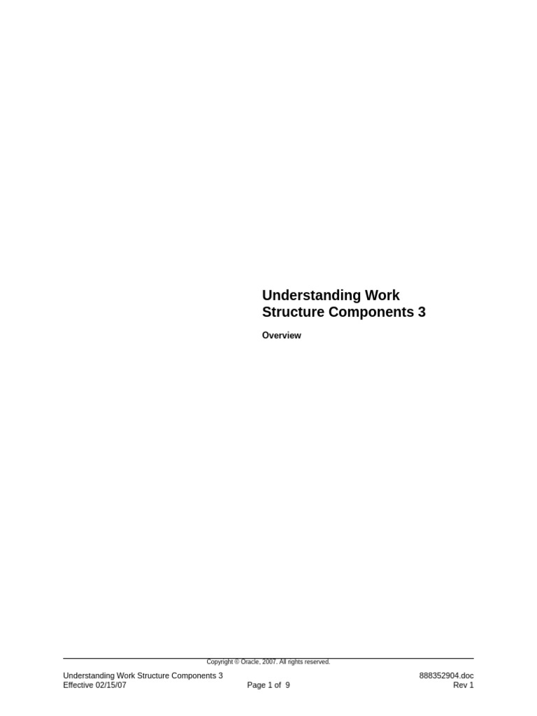 4 - Understanding Work Structure Components 3 EDU3074Y | PDF | All ...