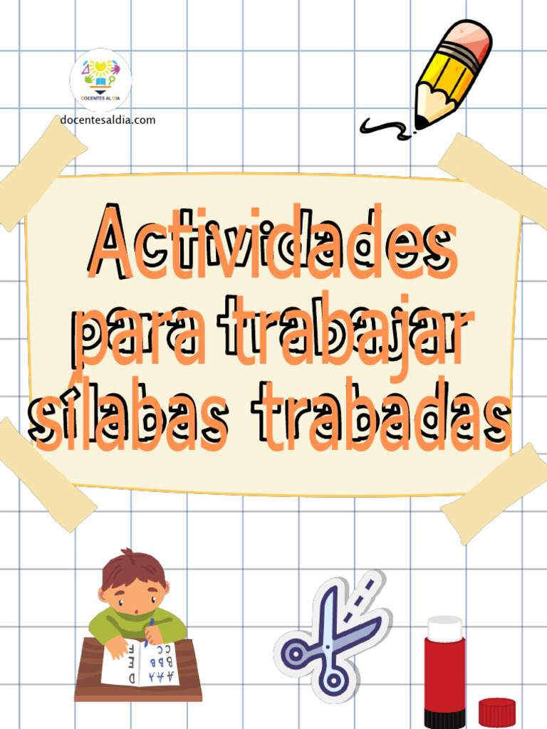 Actividades para sílabas trabadas | PDF