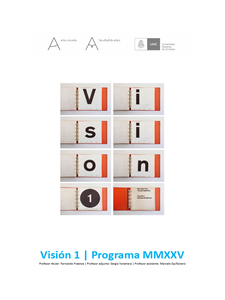 Visión: Programa Universidad Nacional de Cordoba, Argentina | PDF ...