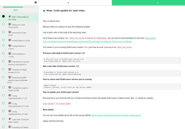 Note: Code Update For Next Video - Zero To Mastery Academy | PDF ...