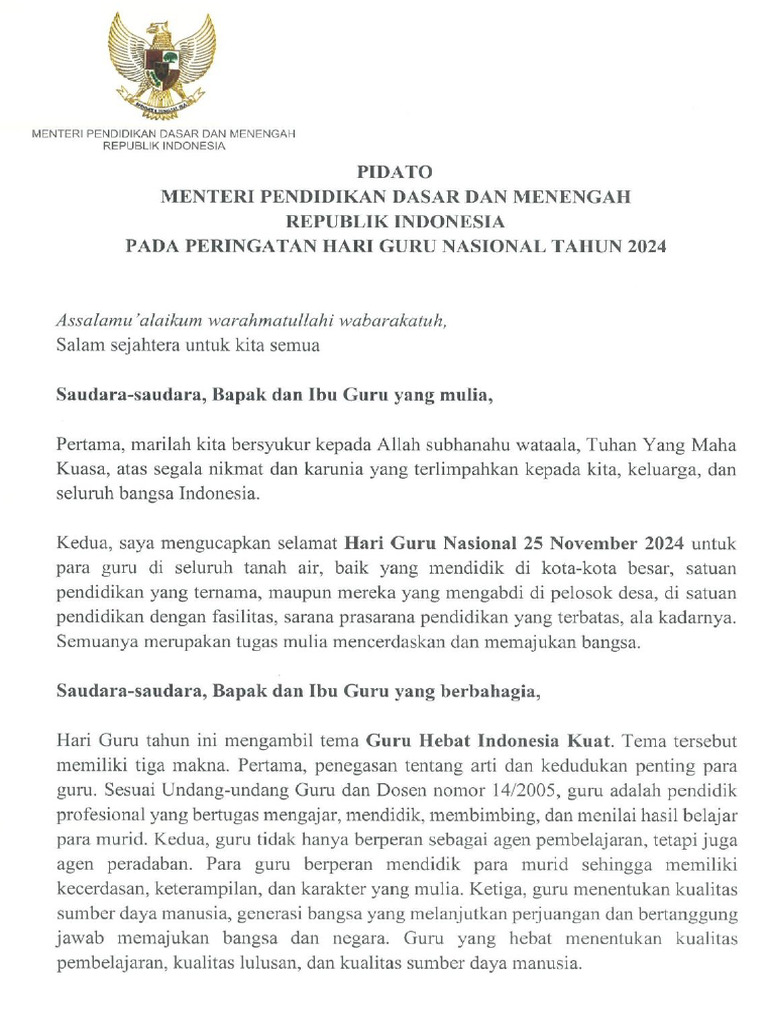 Pidato HGN 2024 | PDF