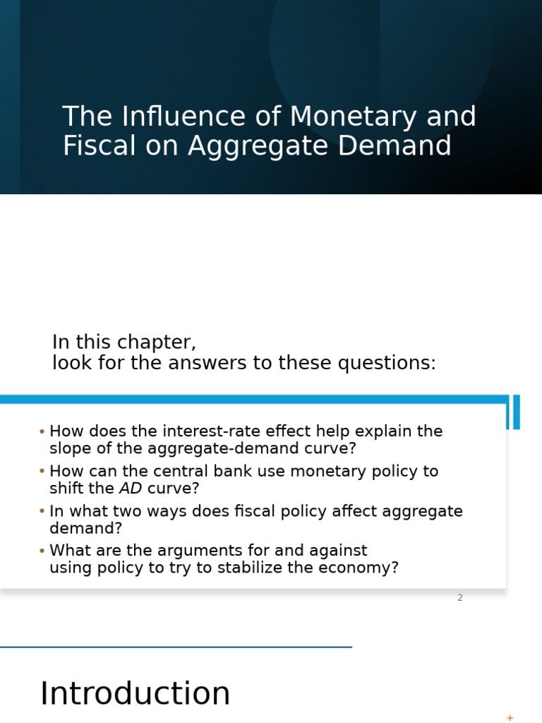 Chapter 35 The Influence of Monetary and Fiscal On Aggregate Demand ...