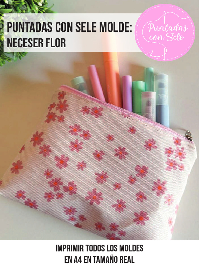 Molde_Neceser_Flor_-_puntadasconsele[1] | PDF