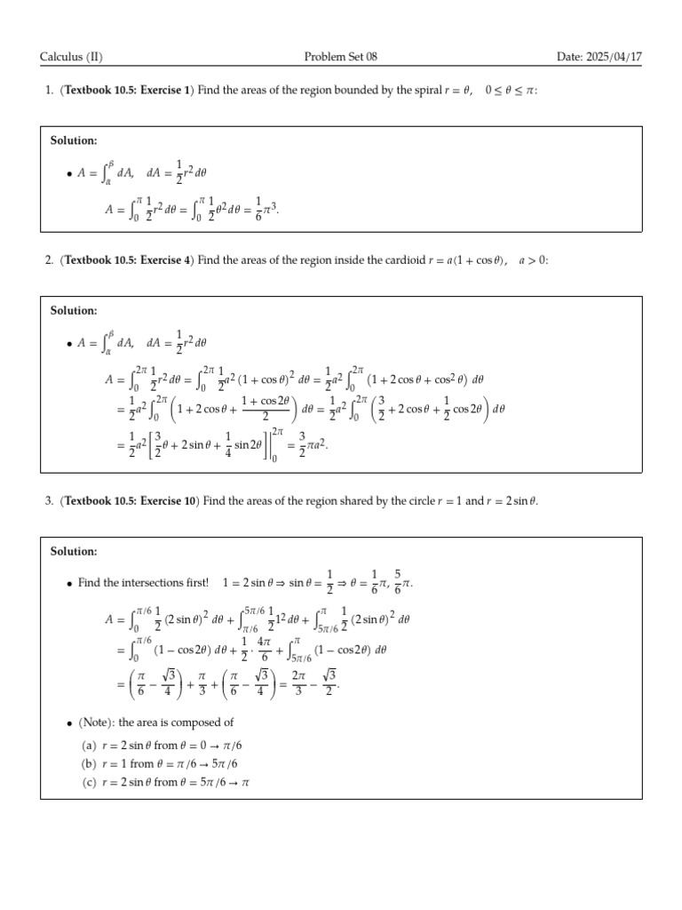 Problem Set 08 - Solution | PDF | Equations | Analytic Geometry