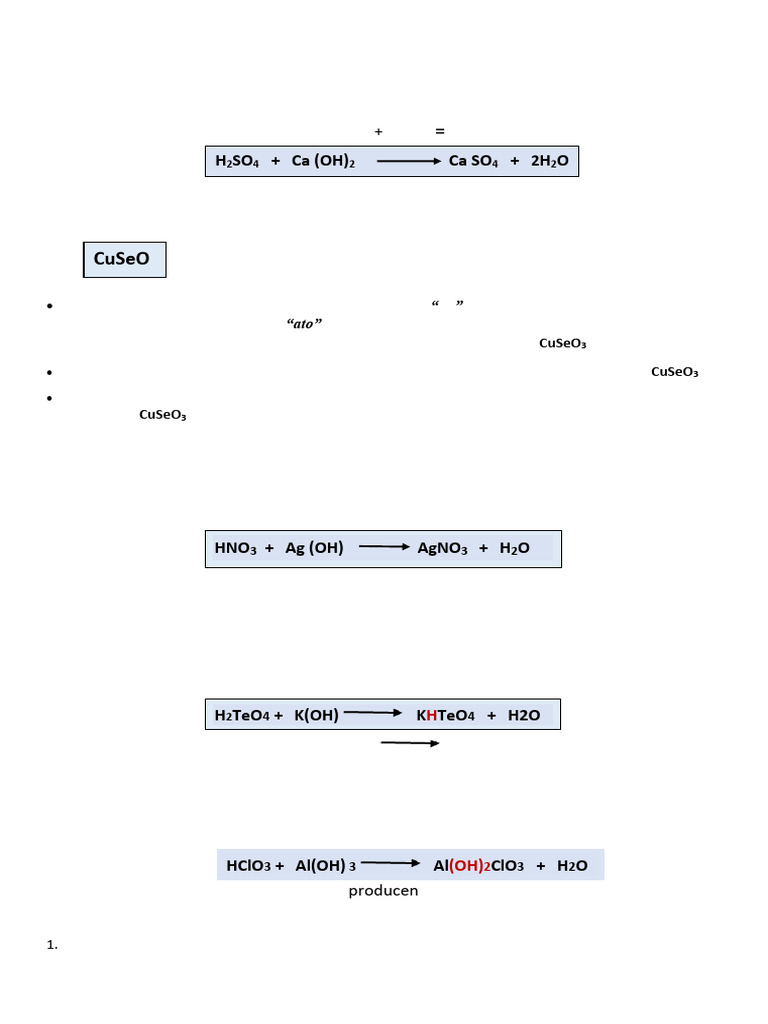Nomenclatura y Tipos de Oxisales | PDF | Ácido | Sal (química)