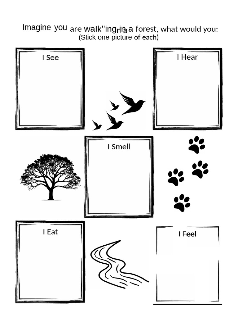 5 Senses Worksheet - 1 | PDF