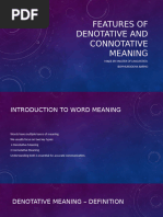 Denotative and Connotative Meanings | PDF | Semantics | Communication