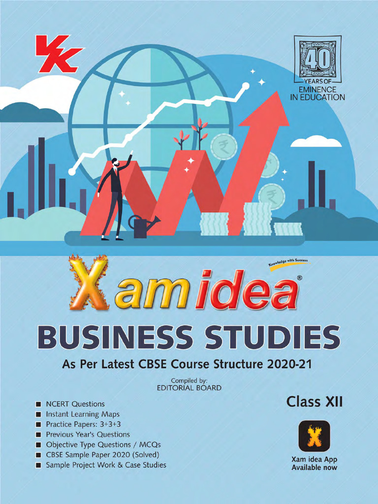 XamIdea Business Studies Class 12 CBSE (2020-21) | PDF