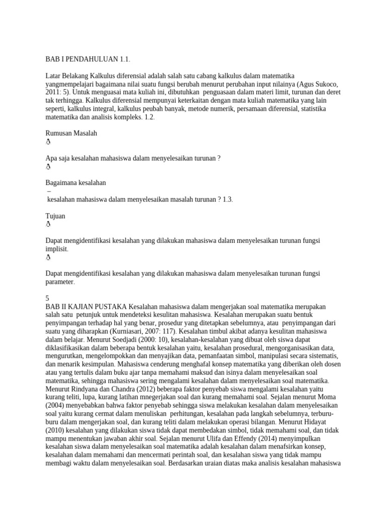 contoh mr kalkulus | PDF