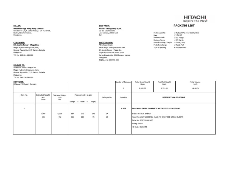 SNAP Magat BESS Project - PL (PASS M0) | PDF | Freight Transport
