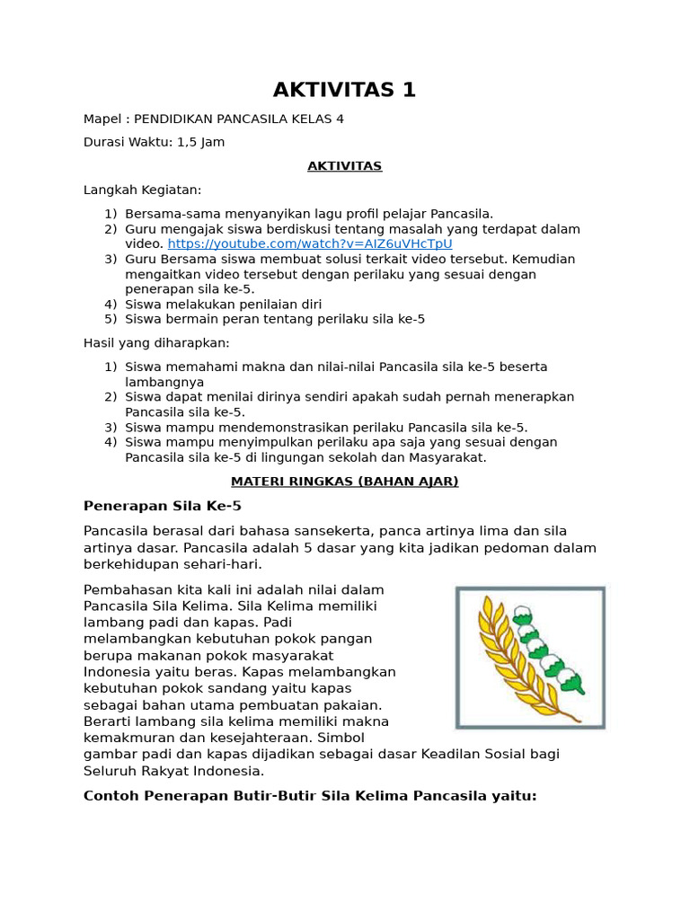MODUL P5 Pendidikan Pancasila 4 | PDF