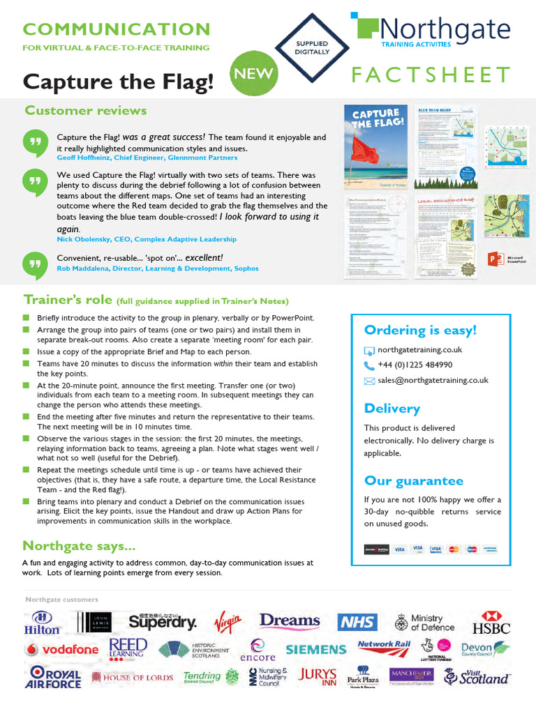 Northgate-Capture-the-Flag-factsheet-P2 | PDF | Communication