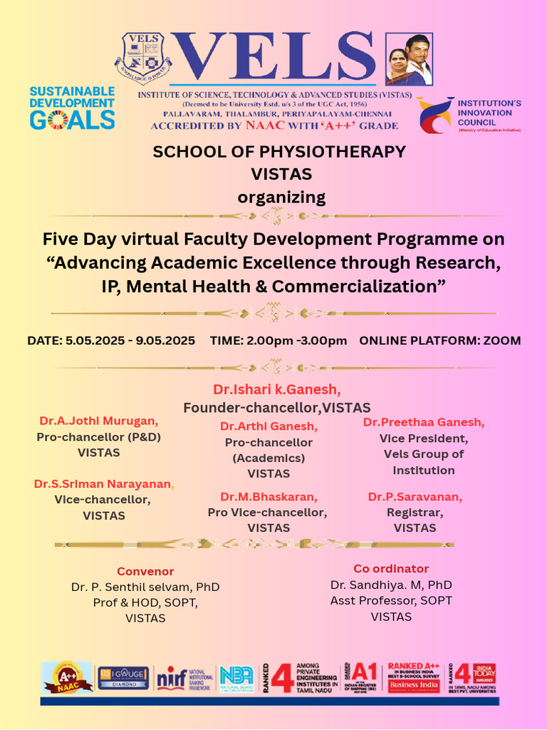 Virtual FDP Brochure | PDF | Higher Education | Academia