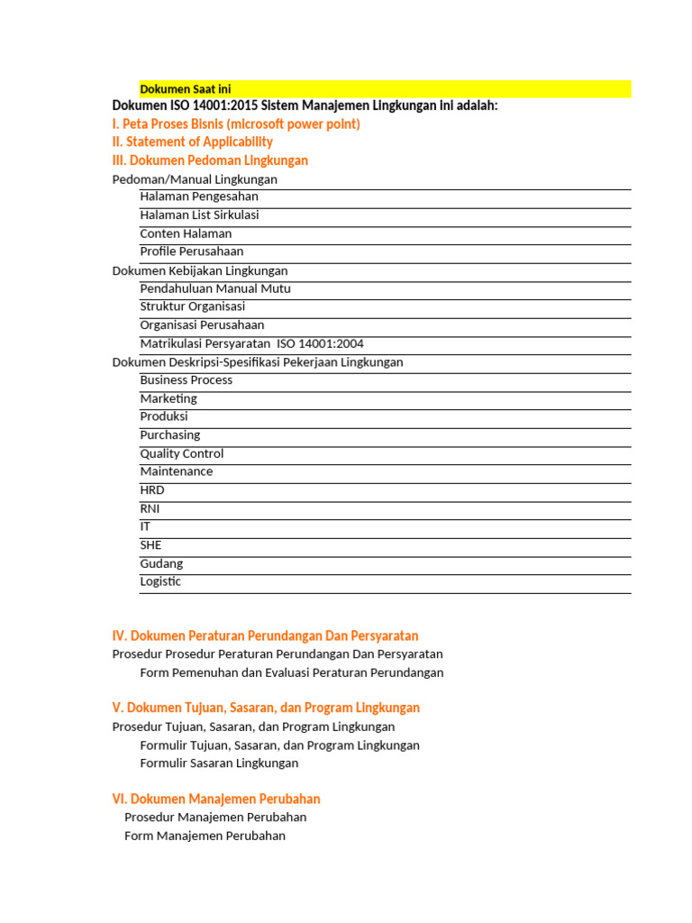 KLausul Iso 14001 | PDF