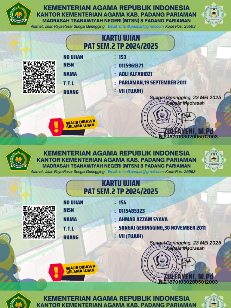 (Buat Banyak 1) Salinan Dari Biru Dan Kuning Modern Tanda Pengenal ID Card (1) | PDF