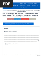 IGCSE Biology 0610 Complete Notes | PDF