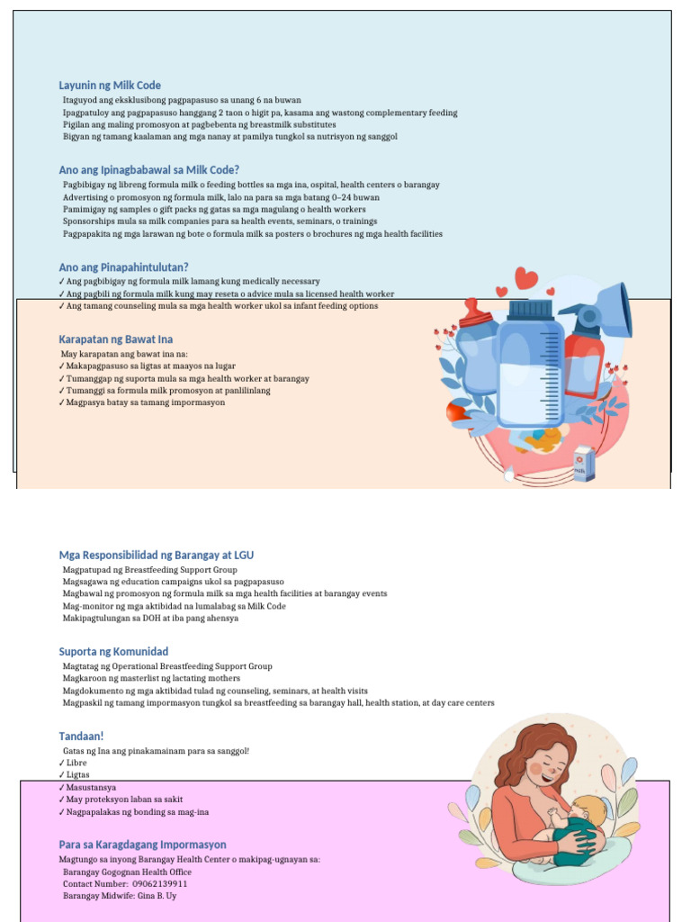 Milk Code Booklet EO 51 Tagalog | PDF