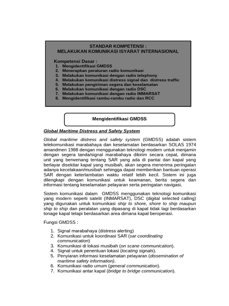 GMDSS | PDF