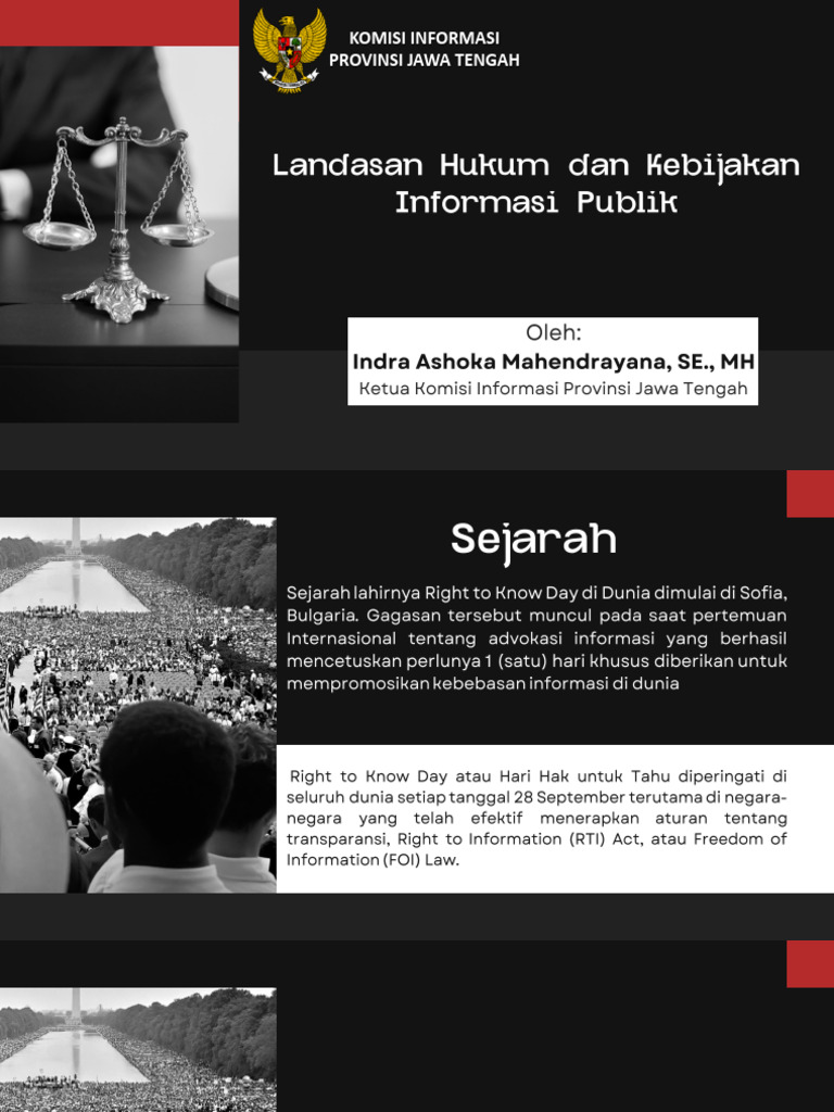 Materi Landasan Hukum Dan Kebijakan Keterbukaan Informasi Publik | PDF