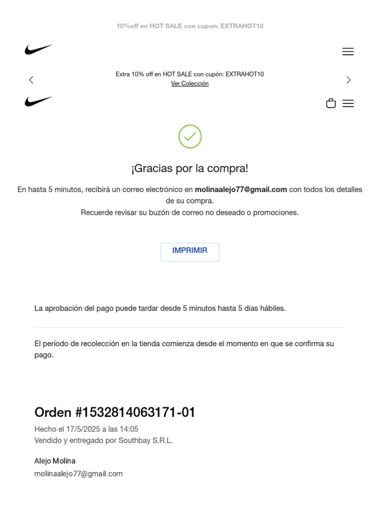 Pedido Confirmado | PDF