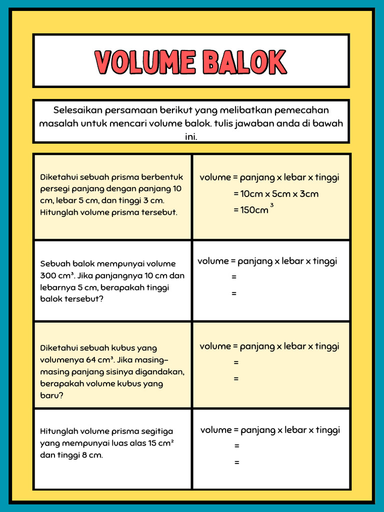 Volume Prisma Persegi Panjang | PDF