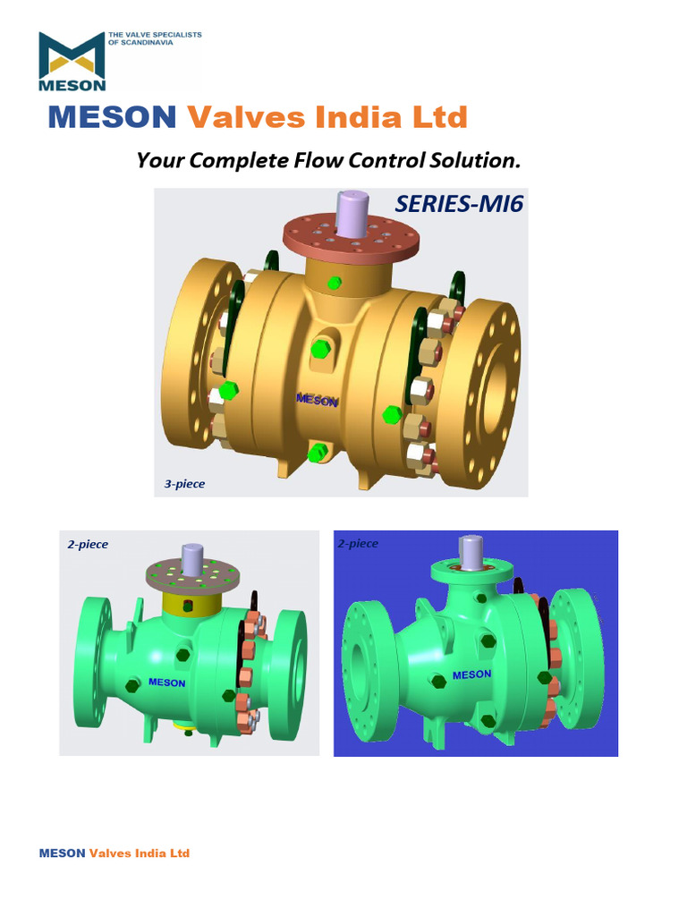 Series-mi6(Tbv Catalouge Ball Valve) | PDF | Valve | Mechanical Engineering