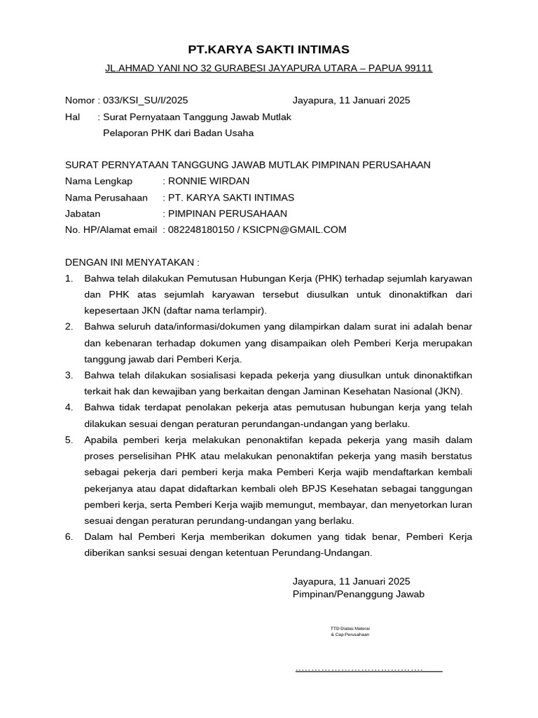 Berkas Lampiran Upload Edabu Tanpa Jaminan | PDF