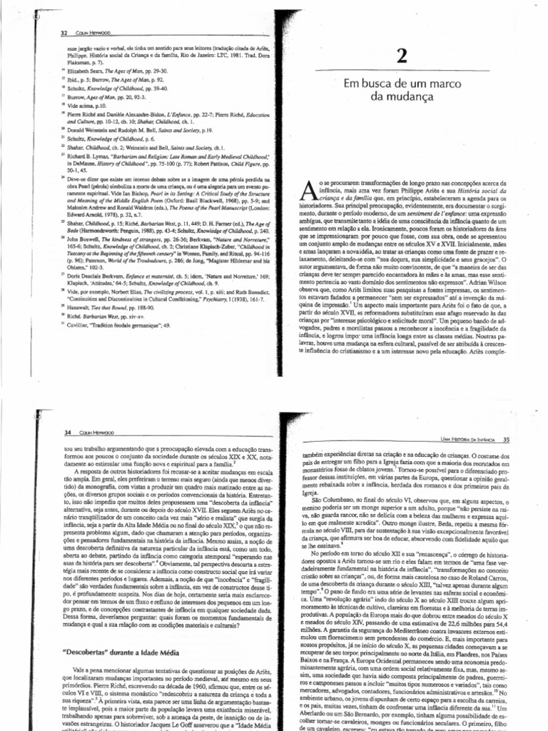 HEYWOOD, Colin em Busca de Um Marco Da Mudança | PDF