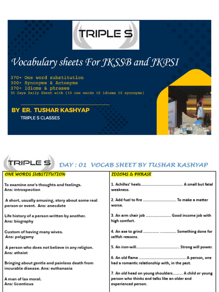 Complete Combined Vocab 35 Days | PDF