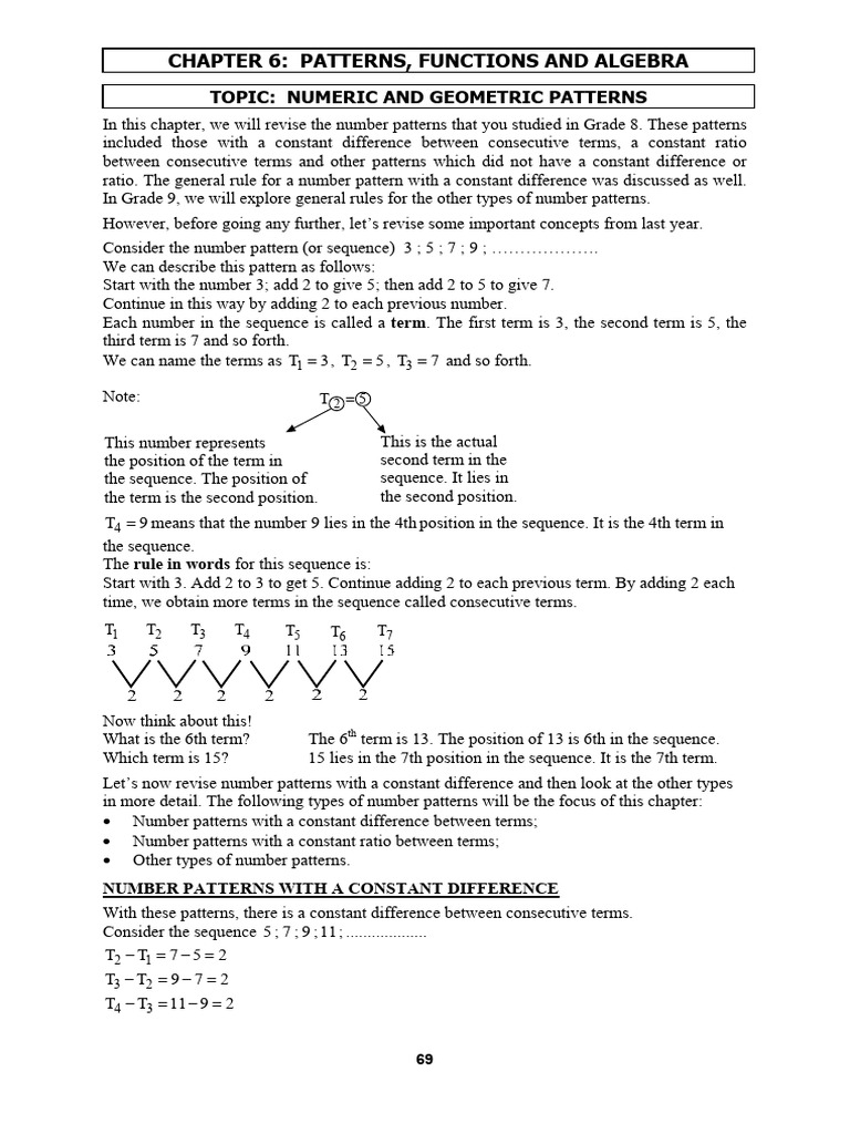 Numeric and Geometric Patterns | PDF | Numbers | Mathematical Concepts