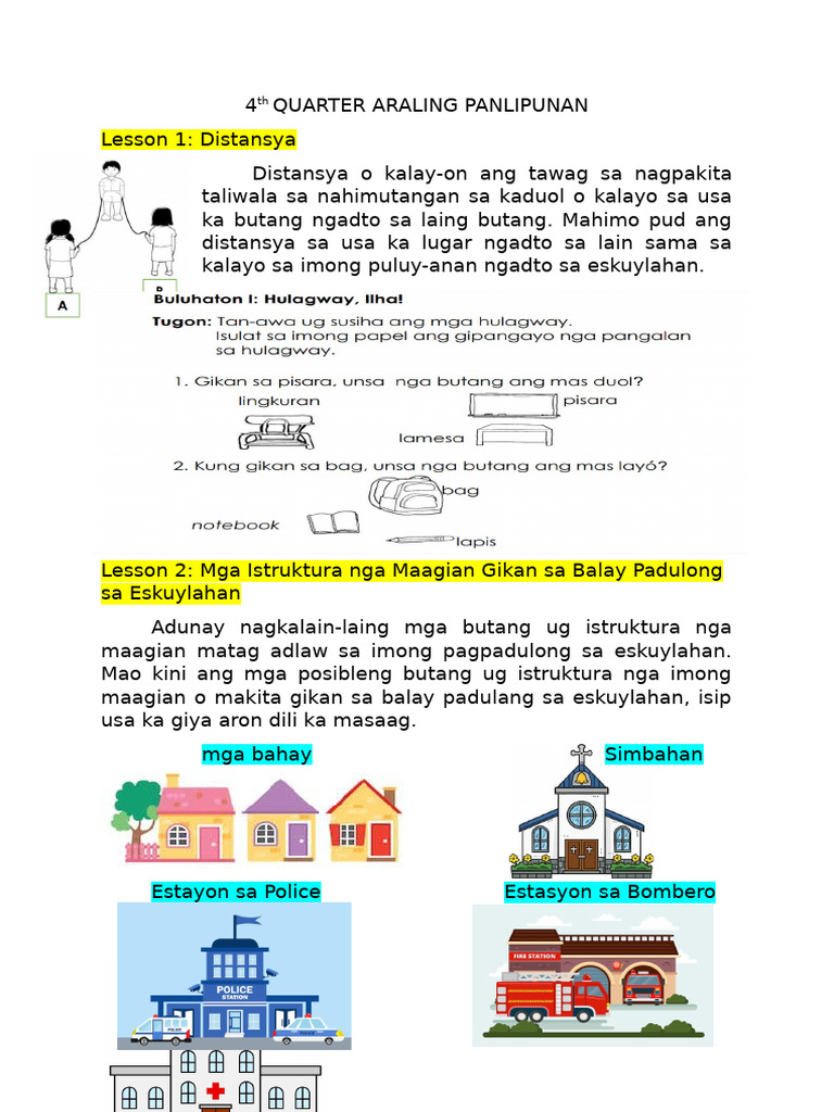4th QUARTER Hand-Outs | PDF