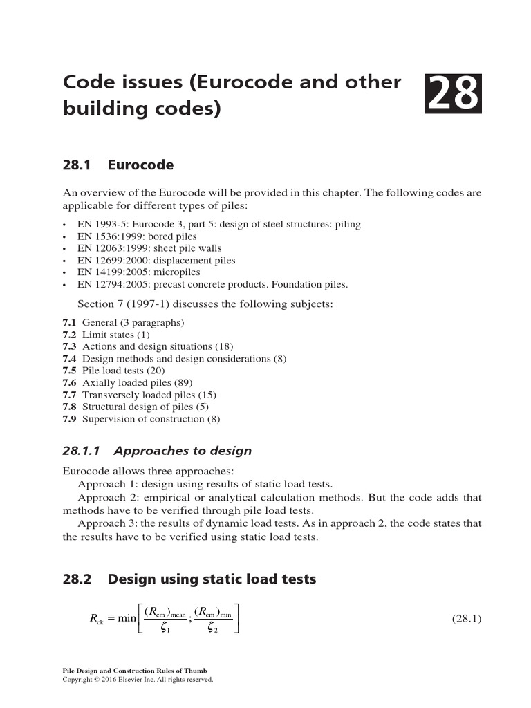 Code Issues (Eurocode and Other Building Codes) | PDF | Deep Foundation | Building Engineering