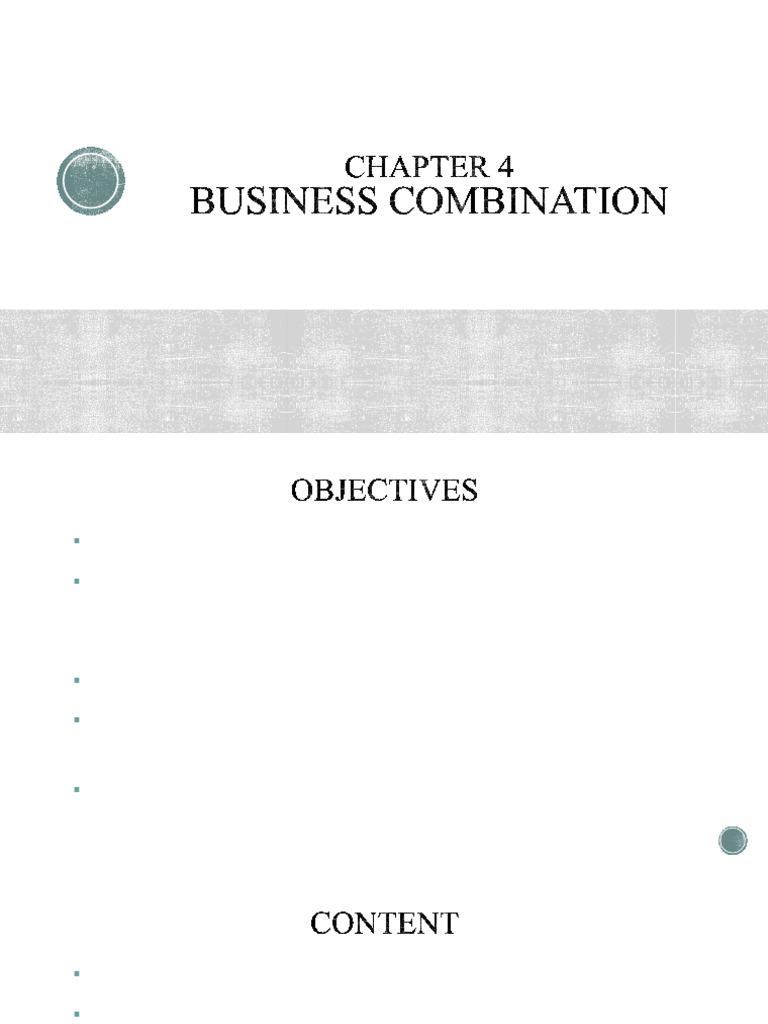 Chapter 4 - Business Combination | PDF | Goodwill (Accounting ...