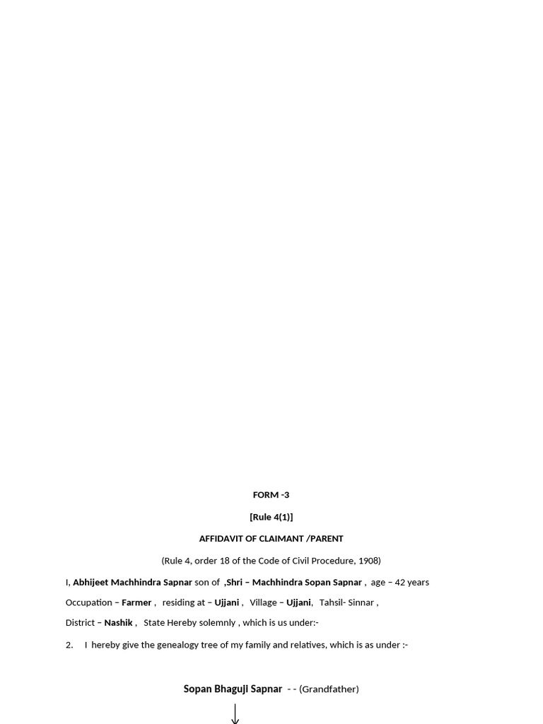 11zon CasteAffidavit FORM-31 | PDF