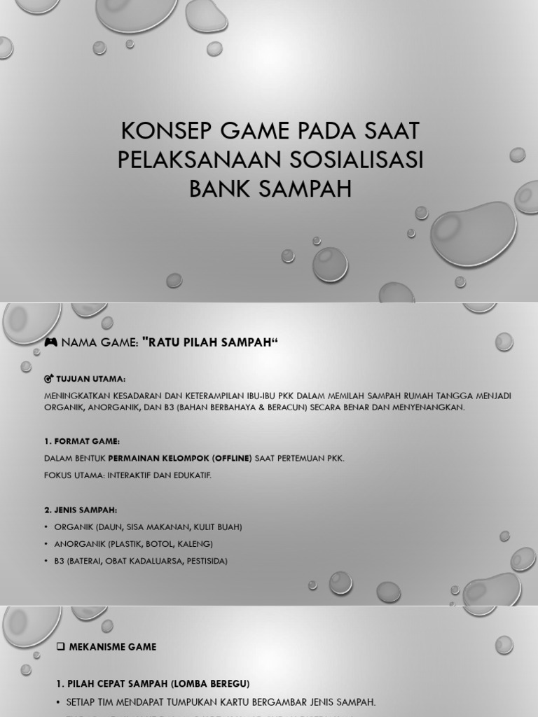 Konsep Game Pada Saat Pelaksanaan Sosialisasi | PDF