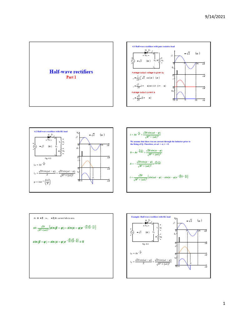 Chapter 4 Controlled HW Rectifiers | PDF | Rectifier | Root Mean Square