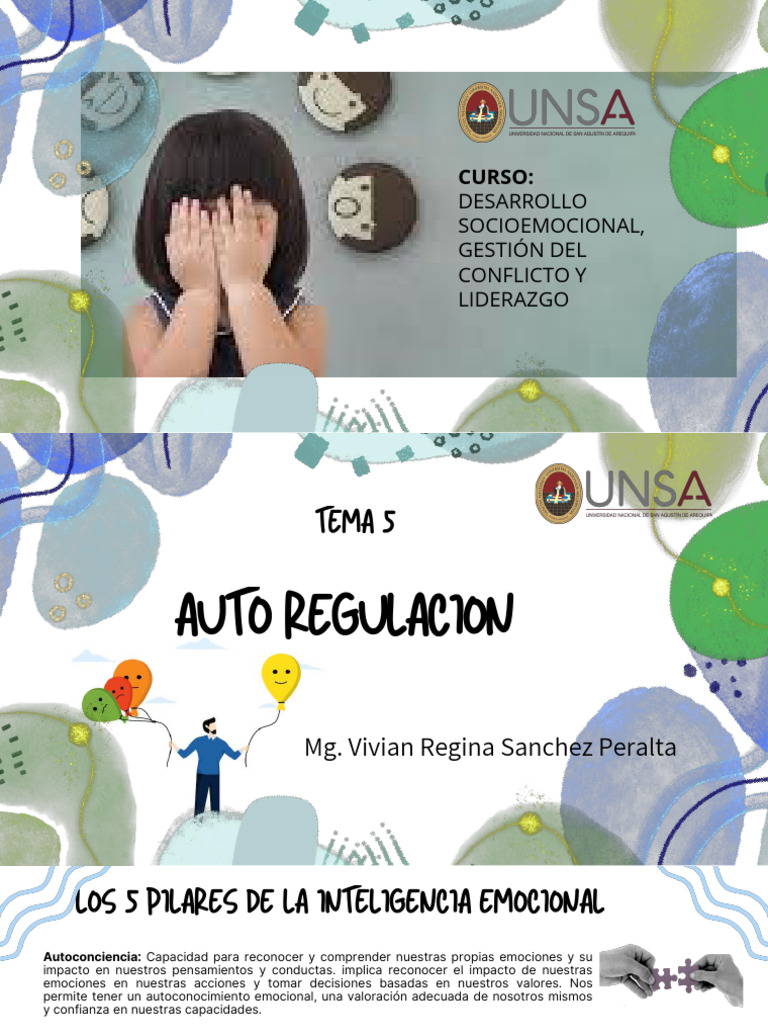 Tema 5 Autorregulación | PDF | Las emociones | Autorregulación emocional
