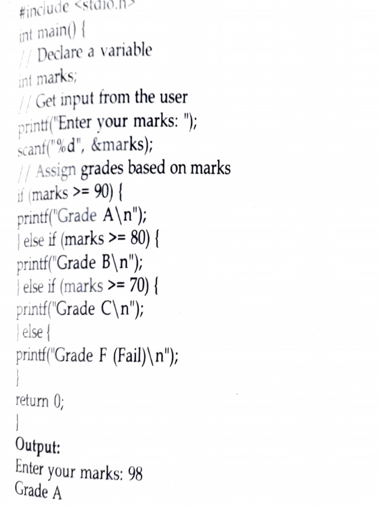 Assigning Grades Based On Marks | PDF
