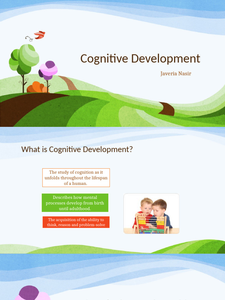 Cognitive Development | PDF | Cognitive Development | Schema (Psychology)