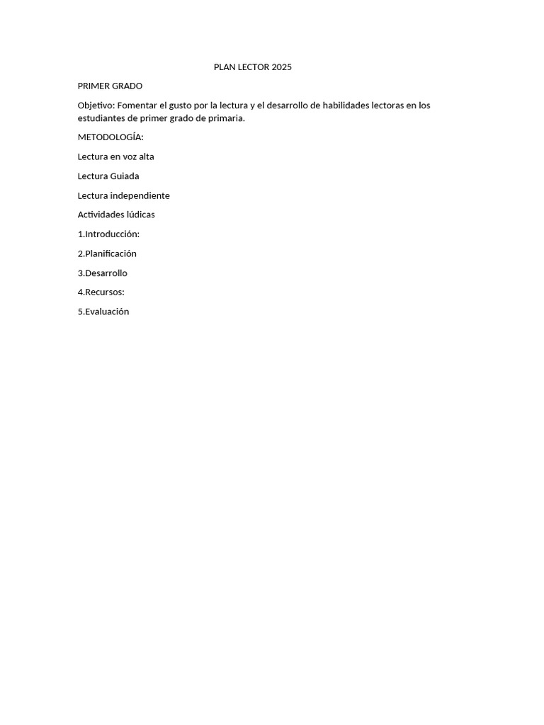 Plan Lector 2025 Pdf