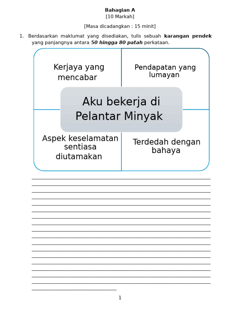 CONTOH UJIAN BAHAGIAN A | PDF