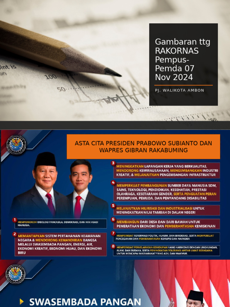 Tindak Lanjut RAKORNAS Pempus-Pemda 07 Nov 2024(1) | PDF