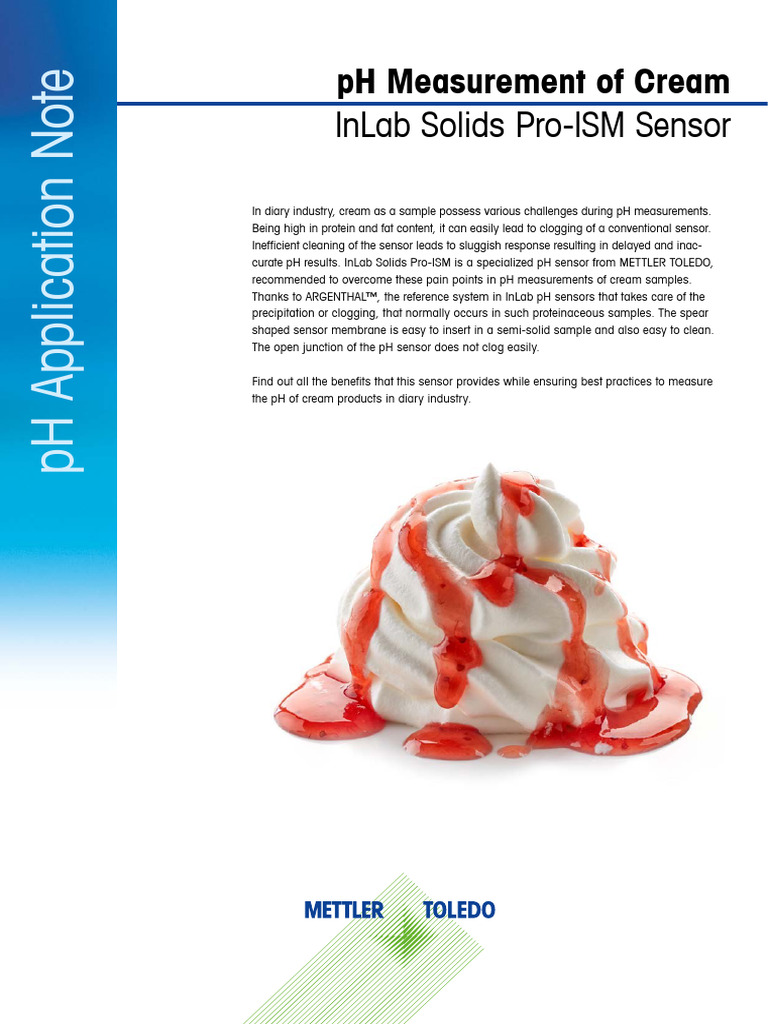 pH Measurement Solutions for Cream | PDF | Ph | Chemistry