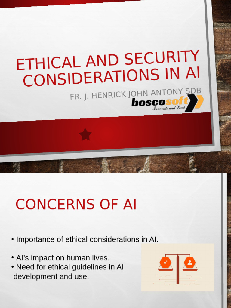 Ethical and Security Consideration With Ai | PDF | Artificial Intelligence | Intelligence (AI ...