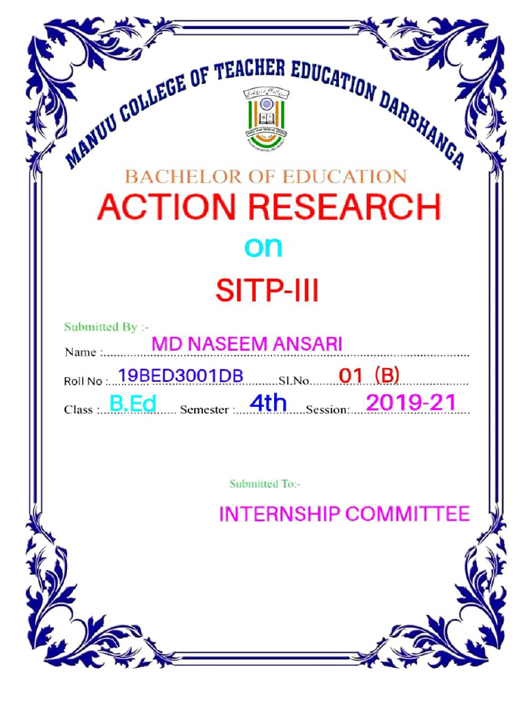 Action Research by MD Naseem Ansari | PDF