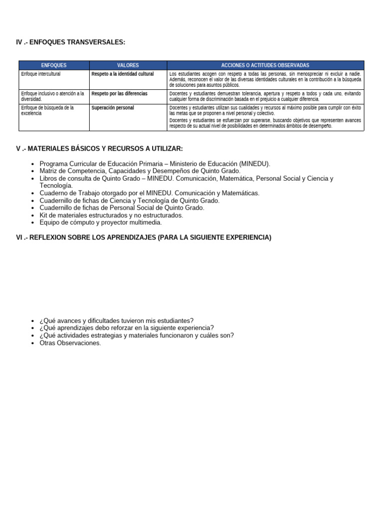 ENFOQUE TRANSVERSAL | PDF