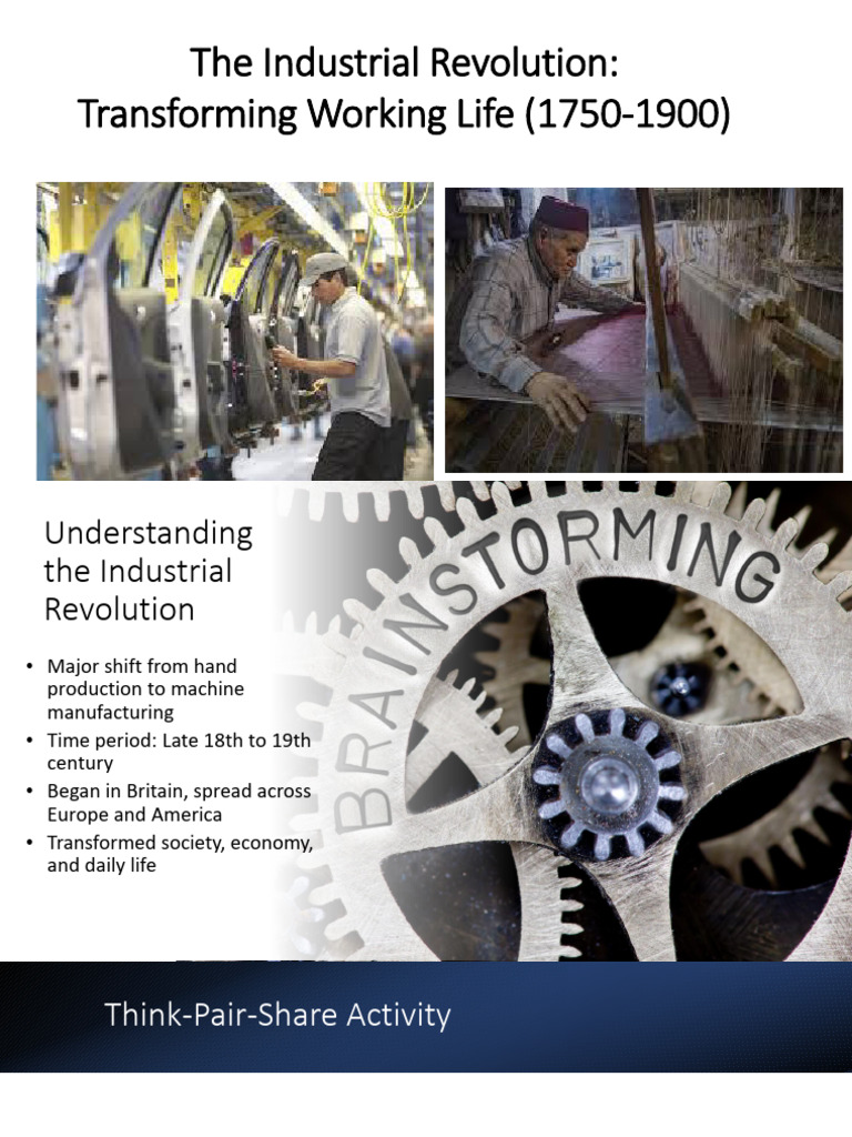 The Industrial Revolution Transforming Working Life 1750 1900 | PDF ...